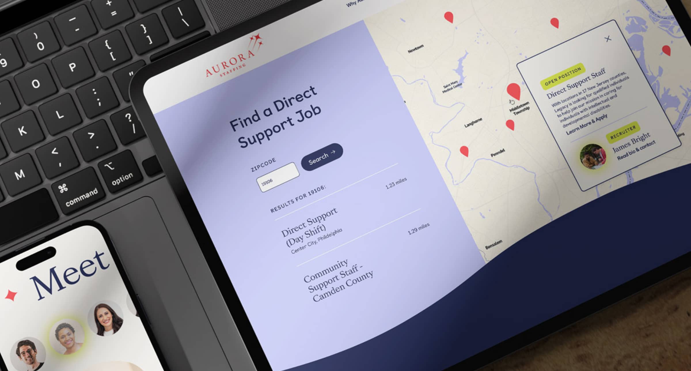 Aurora Staffing Website Design - Push10